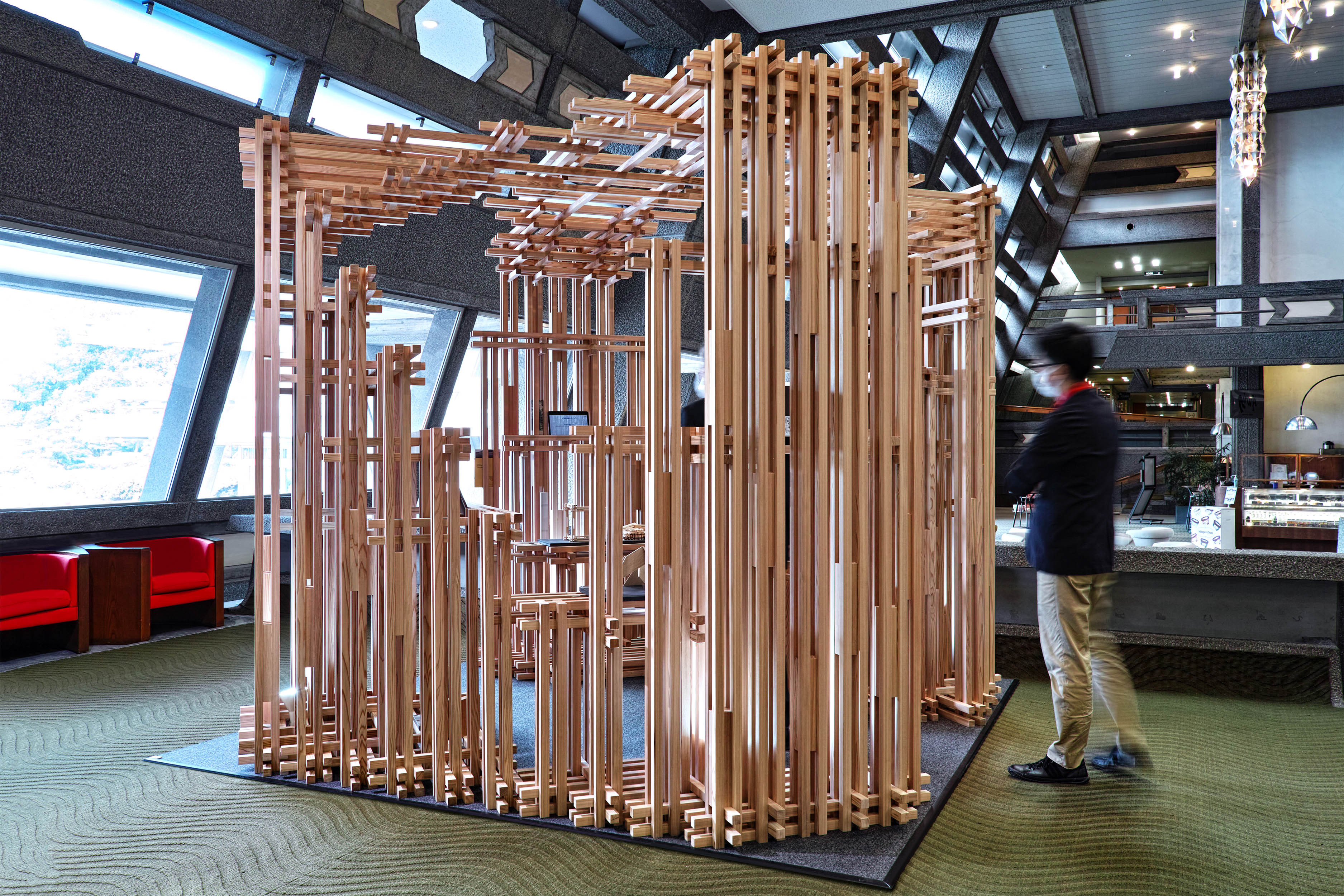 ウッドデザイン賞 受賞作品データベース | 木材の新接合法(T-WOOD SPACE Light)を活用した木質空間 2022年受賞 受賞